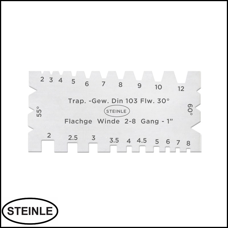 STEINLE 4109 Komb. Dreh- und Gewindestahllehre Flachgewinde ...