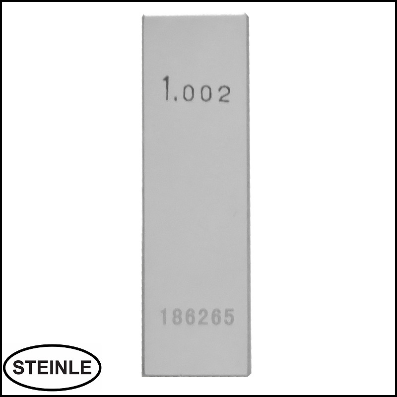 STEINLE 4202 Einzel Parallel Endmaß Stahl 1,002 mm DIN EN ISO 3650 mit ...