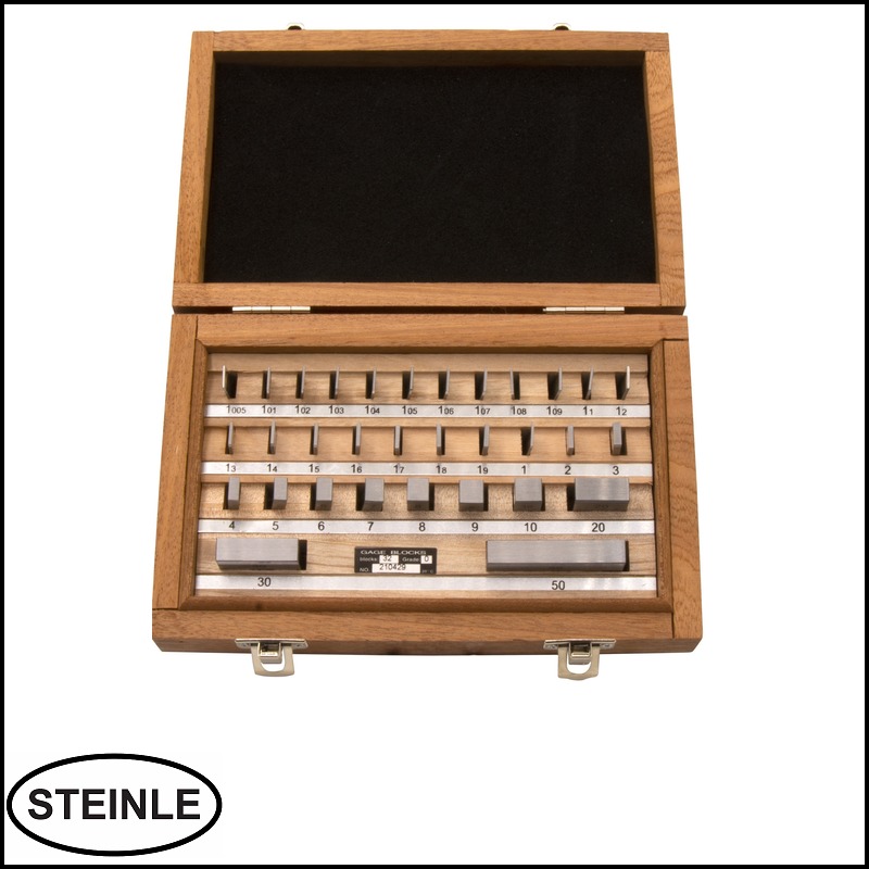 STEINLE 4203 Parallel Endmaß Satz 32 tlg. Stahl Gen.0 DIN EN ISO 3650/0 ...