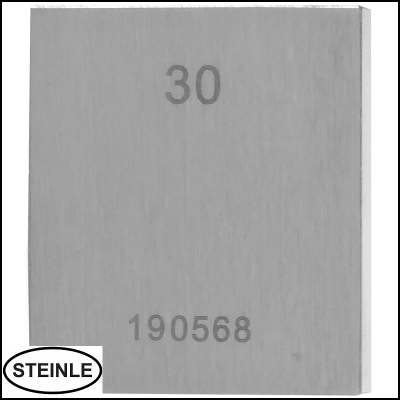STEINLE 4213 Einzel Parallel Endmaß Stahl 30 mm DIN EN ISO 3650 mit ...