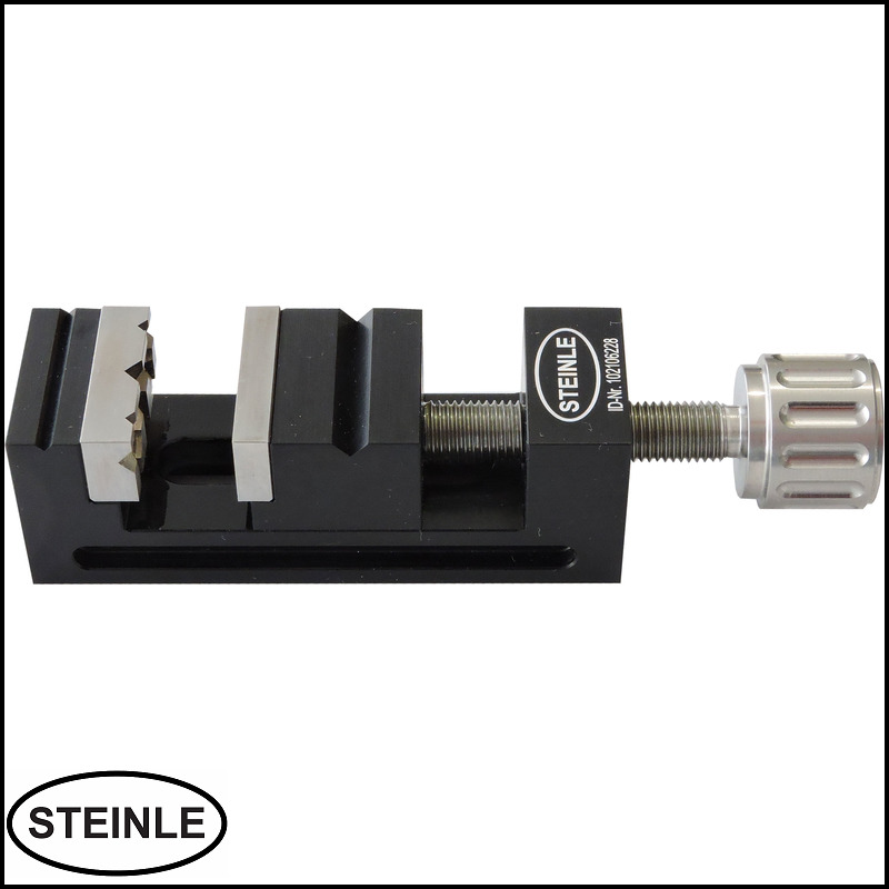 Steinle Mini Präzisionsschraubstock Alu Eloxiert Backenbreite 35 Mm