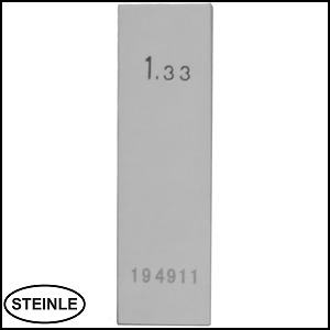 STEINLE 4213 Einzel Parallel Endmaß Stahl 1,33 mm DIN EN ISO 3650 mit Toleranzklasse: 2 ...